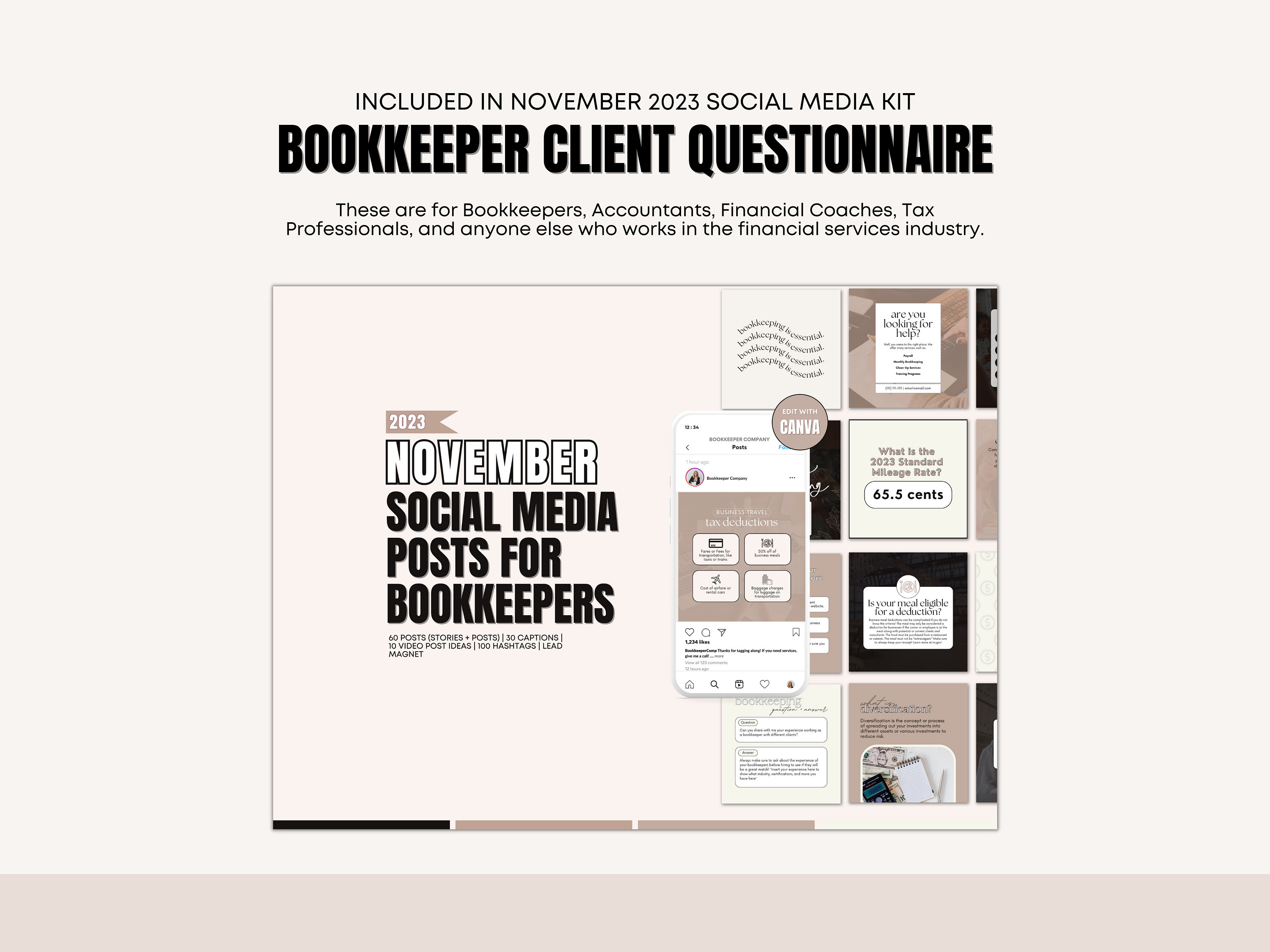 Bookkeeping Client Questionnaire | Client Questionnaire | Accounting ...