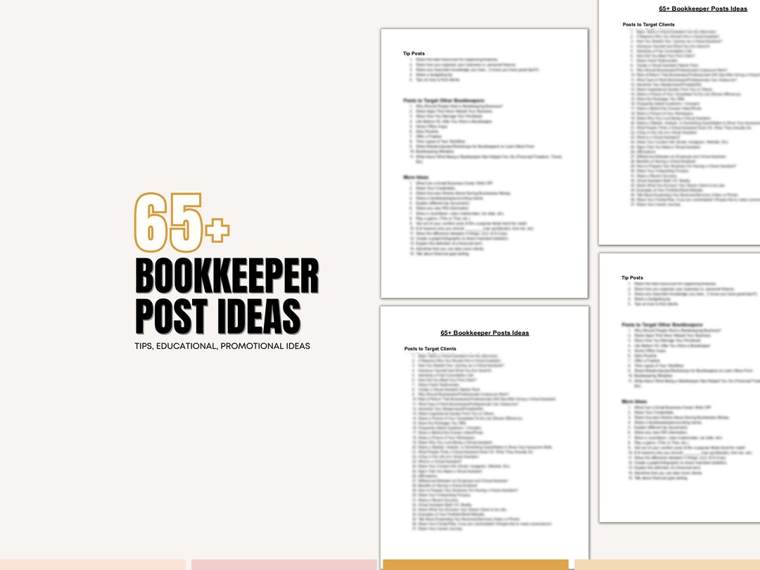 Bookkeeper Post Ideas | Bookkeeping Content Ideas | Bookkeeping Social ...