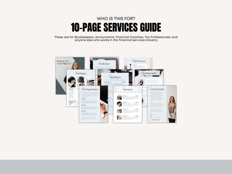 Bookkeeper Proposal | Bookkeeper Service Guide | Bookkeeper Services ...