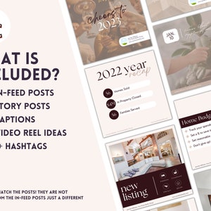 January Real Estate Posts New Year Real Estate Marketing - Etsy