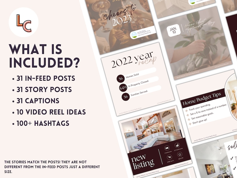 January Real Estate Posts New Year Real Estate Marketing - Etsy