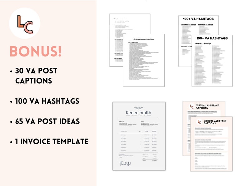 Virtual Assistant Starter Pack Virtual Assistant Template - Etsy
