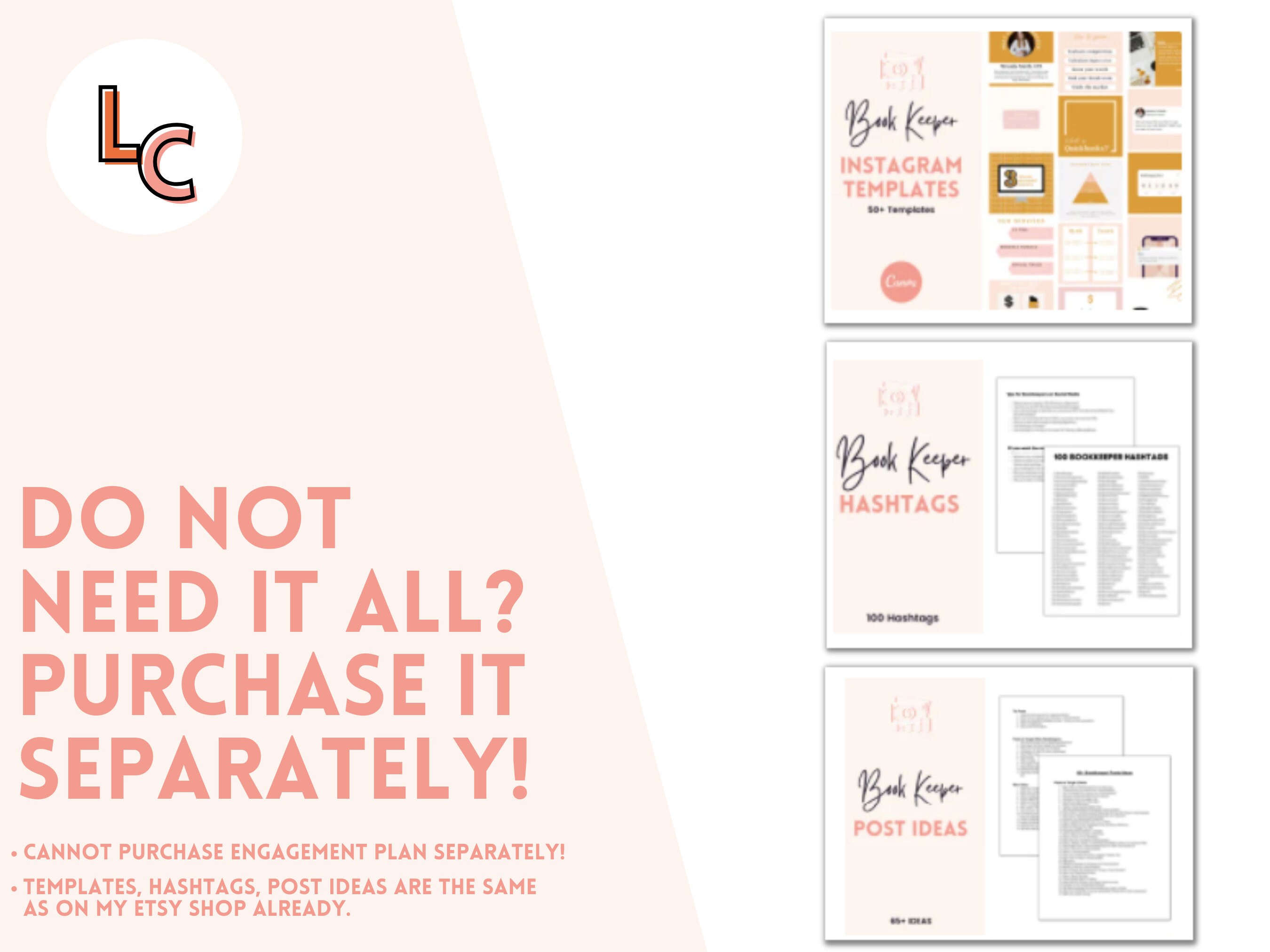 Bookkeeping Social Media Bundle Bookkeeper Canva Template - Etsy