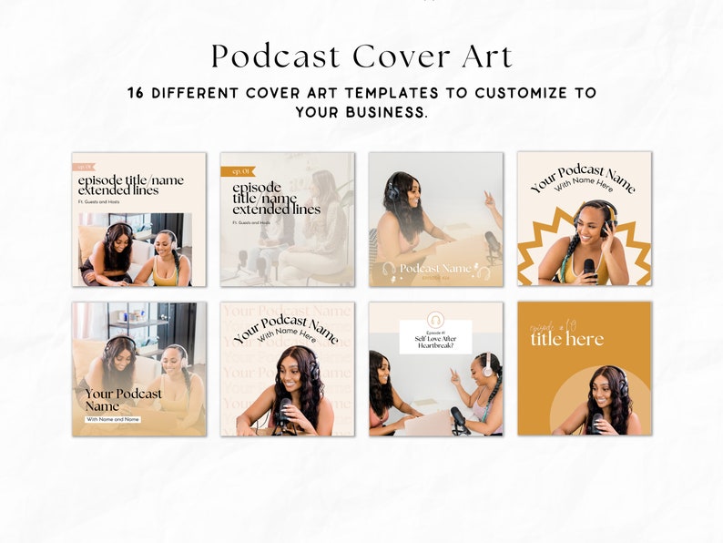 Editable Podcast Business Canva Kit | Podcast Planner | Podcast Social ...