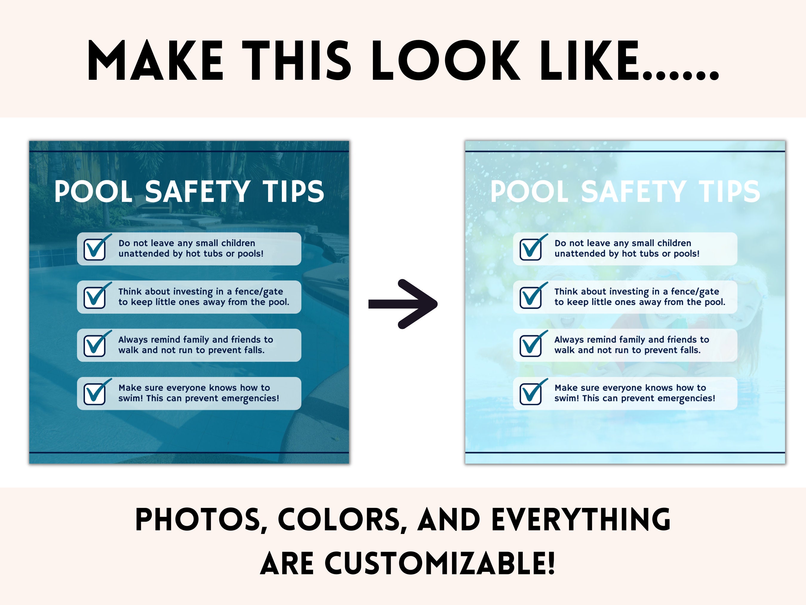 Pool Care Business | Pool Maintenance Posts | Canva Social Media Posts ...