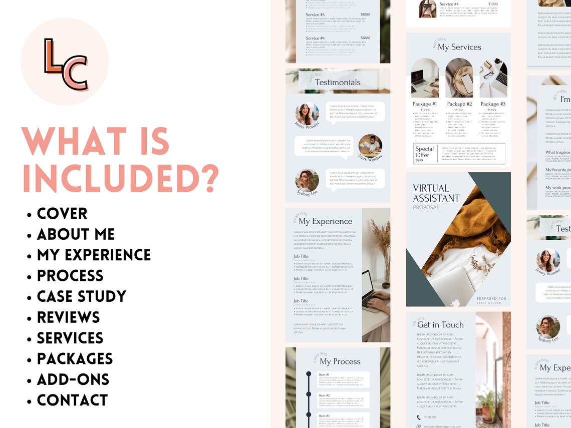 Virtual Assistant Portfolio | Virtual Assistant Proposal | VA Services ...