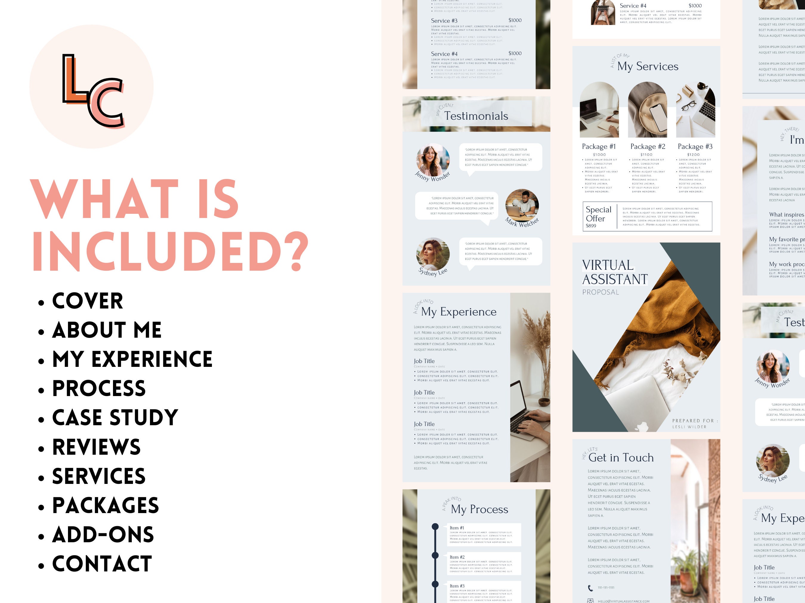 Virtual Assistant Portfolio | Virtual Assistant Proposal | VA Services ...