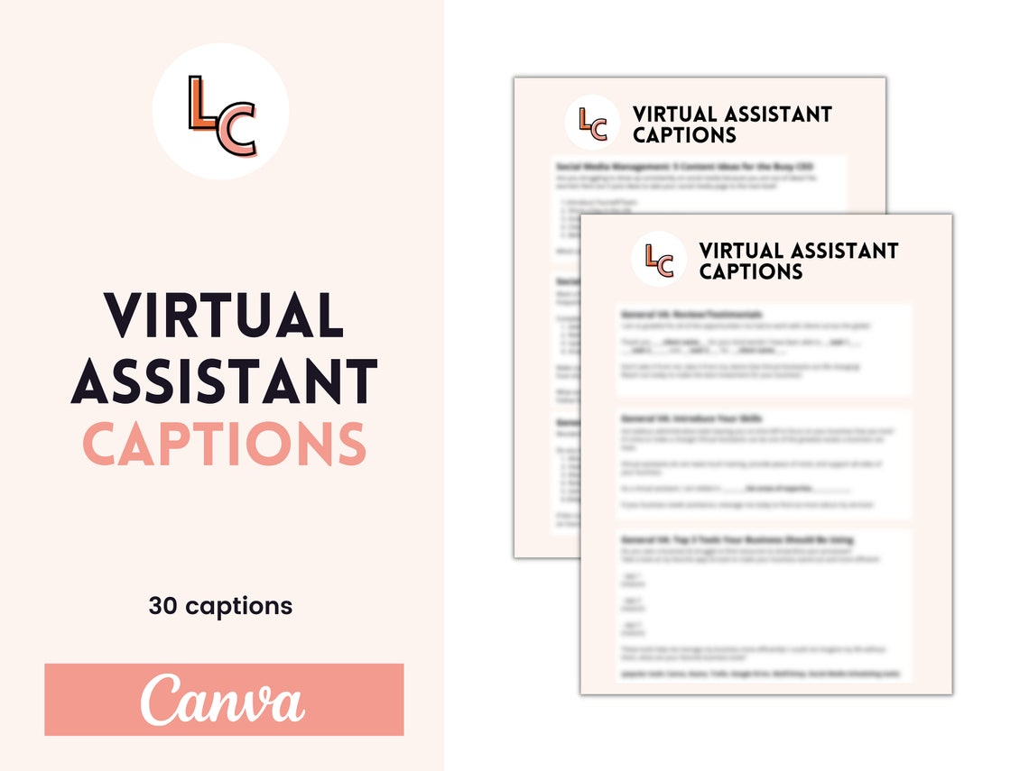 Virtual Assistant Social Media Captions | Captions for Instagram ...