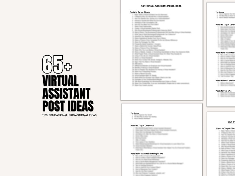 Virtual Assistant Post Ideas | Virtual Assistant Content Ideas ...