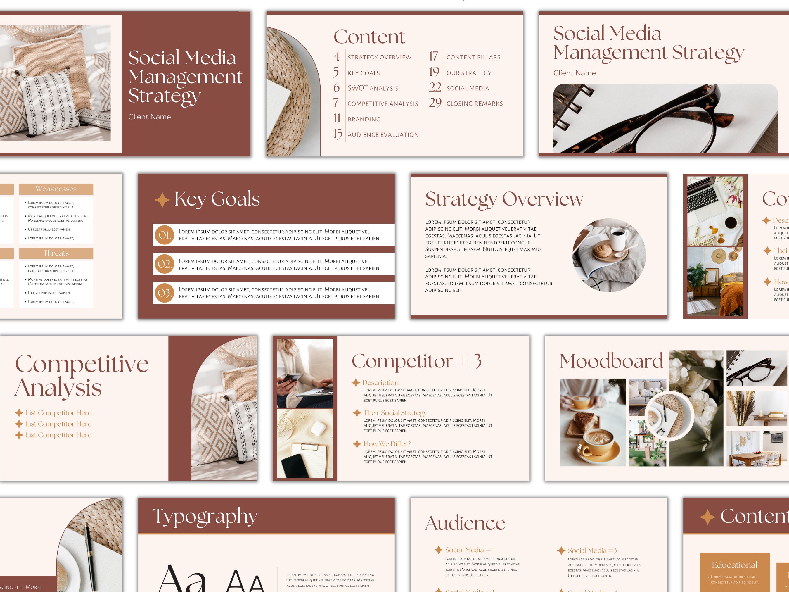 Social Media Manager Strategy Template | SMM | Strategy Slideshow ...