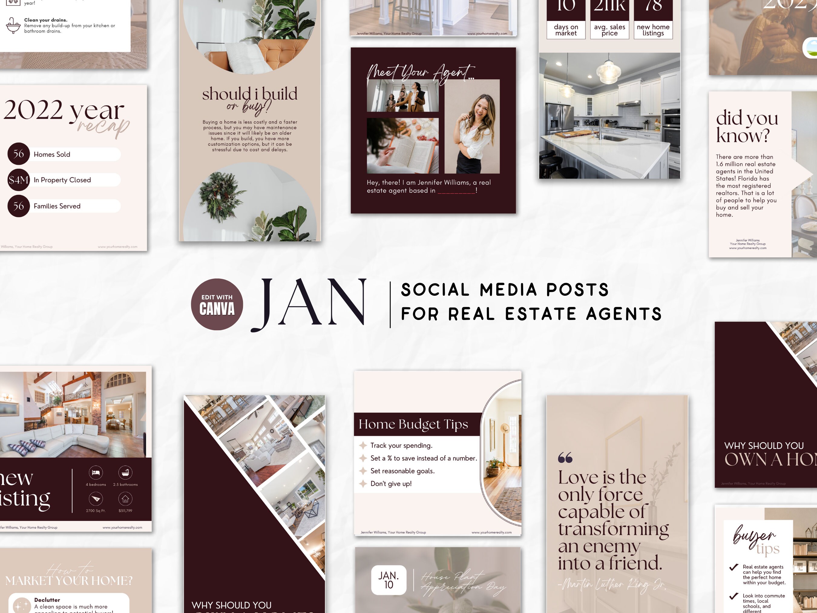 January Real Estate Posts | New Year Real Estate Marketing | Captions ...