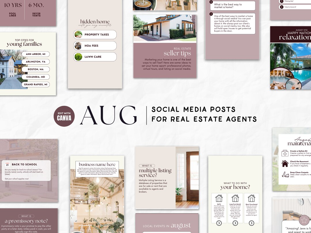 August Real Estate Posts | August Real Estate Marketing | Captions and ...