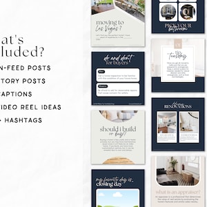 Blue January Real Estate Posts | New Year Real Estate Marketing ...