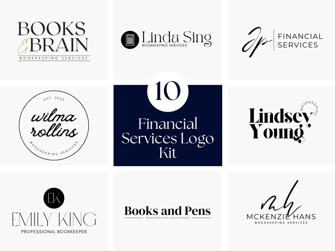 Finance Logos | Bookkeeper Logos Canva | Branding for Business ...