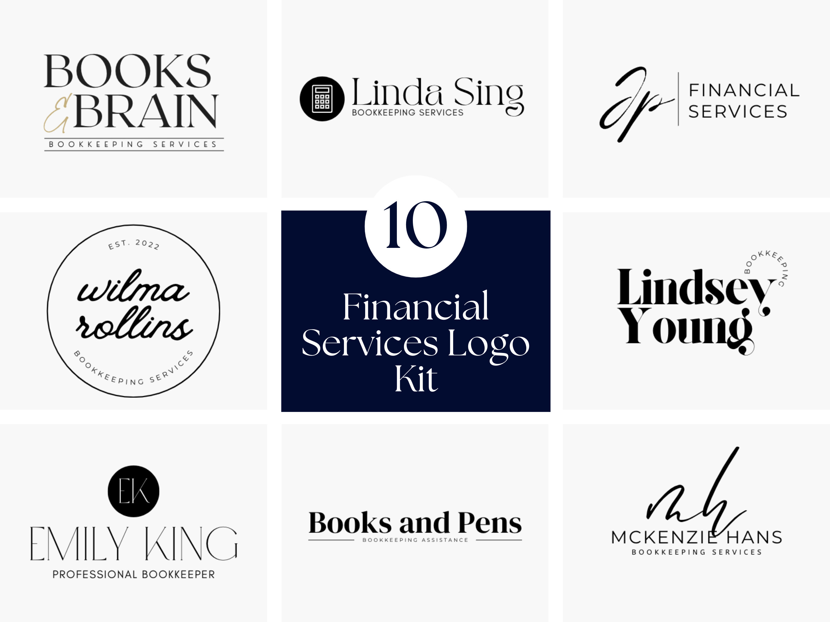 Finance Logos | Bookkeeper Logos Canva | Branding for Business ...