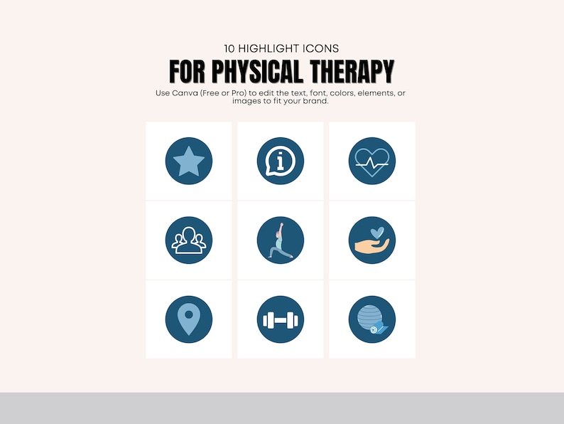 Physical Therapy Bundle | Canva Templates | Physical Therapist | Clinic ...