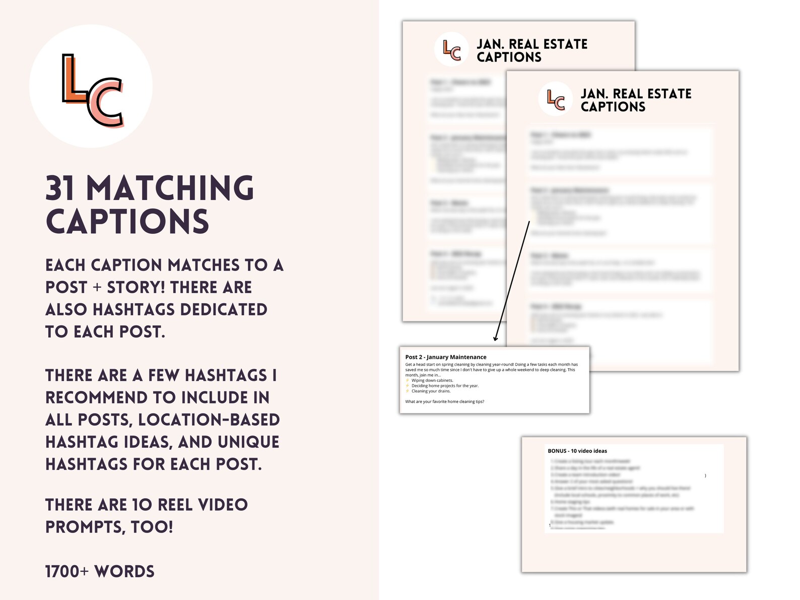 January Real Estate Posts New Year Real Estate Marketing - Etsy