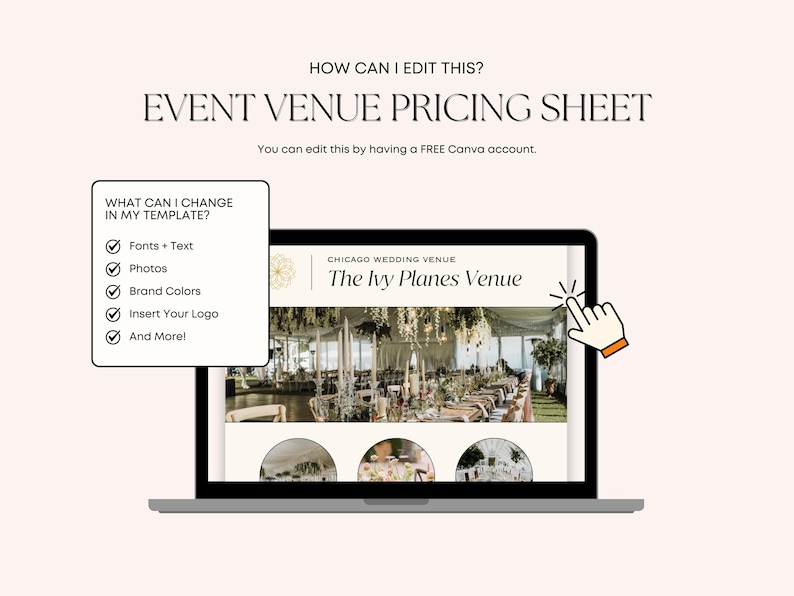 Wedding Venue Pricing Guide | Event Venue Price Sheet | Event Rental ...