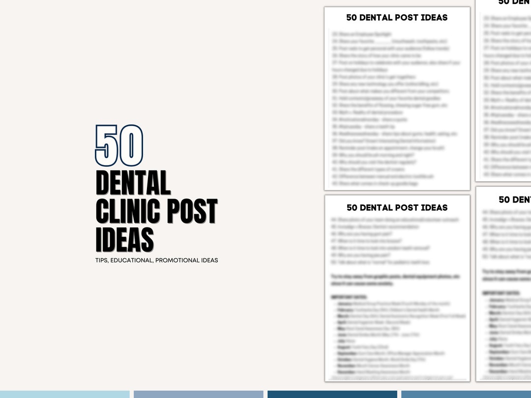 Dental Post Ideas | Dentist Clinic Post Ideas | Social Media Content ...