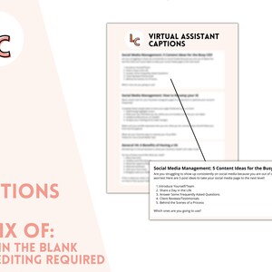 Virtual Assistant Social Media Captions | Captions for Instagram ...