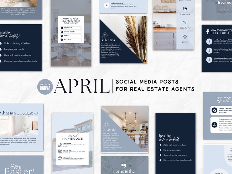 April Real Estate Posts | April Real Estate Marketing | Captions and ...