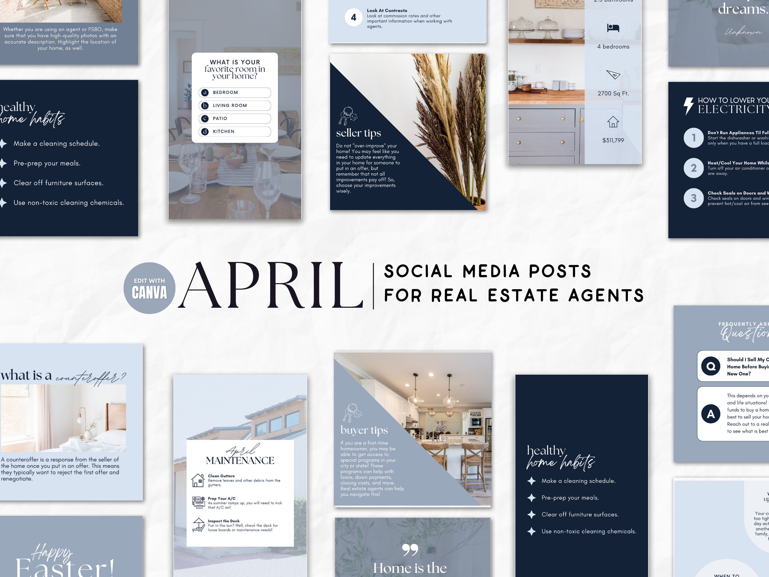April Real Estate Posts | April Real Estate Marketing | Captions and ...