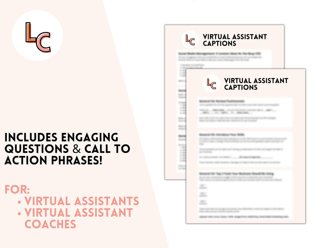 Virtual Assistant Social Media Captions | Captions for Instagram ...