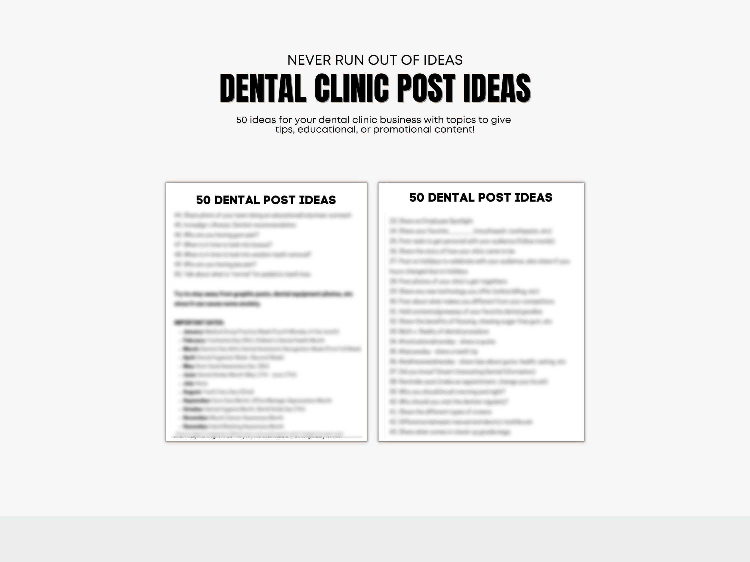 Dental Post Ideas | Dentist Clinic Post Ideas | Social Media Content ...