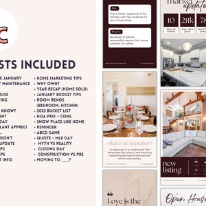 January Real Estate Posts New Year Real Estate Marketing - Etsy