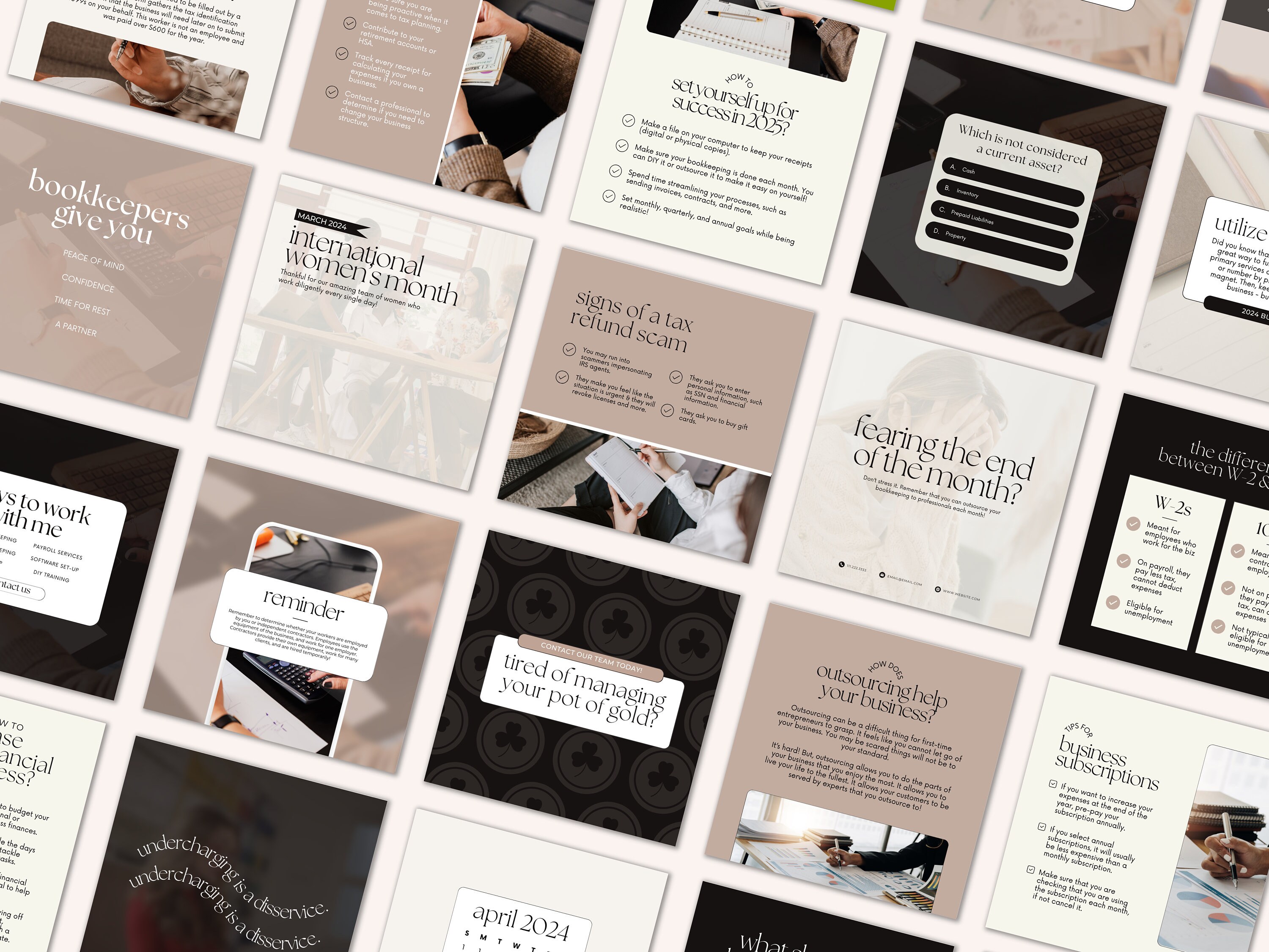 March 2024 Bookkeeping Posts | March Bookkeeper Marketing | Captions ...