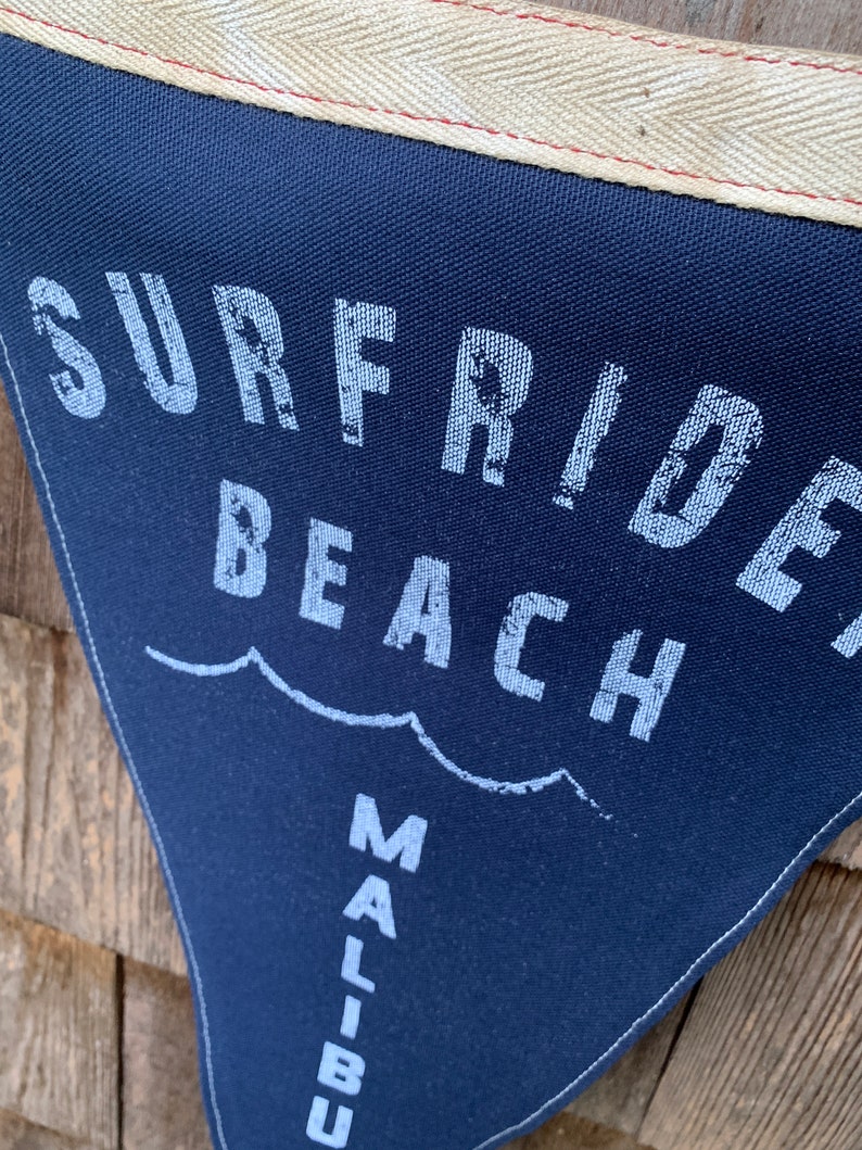 Surfrider Beach - Malibu - Surf Flag - Etsy