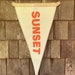 SUNSET - Hand-sewn - Surf Flag - Etsy