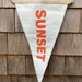 SUNSET - Hand-sewn - Surf Flag - Etsy