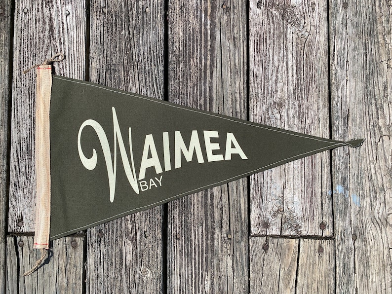 Waimea - Surf Flag - Etsy