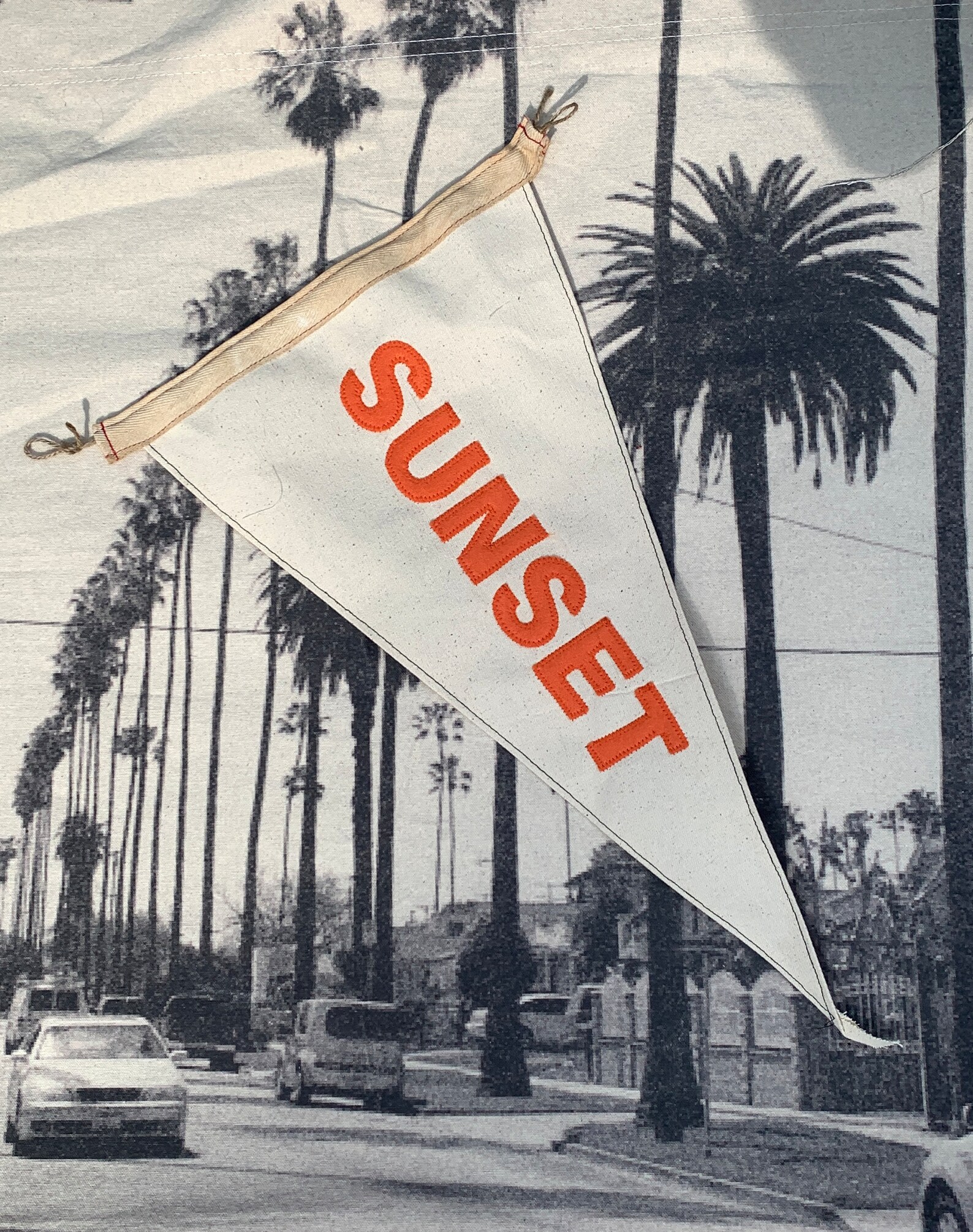 SUNSET - Hand-sewn - Surf Flag - Etsy