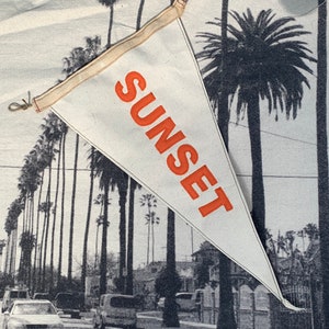 SUNSET - Hand-sewn - Surf Flag - Etsy