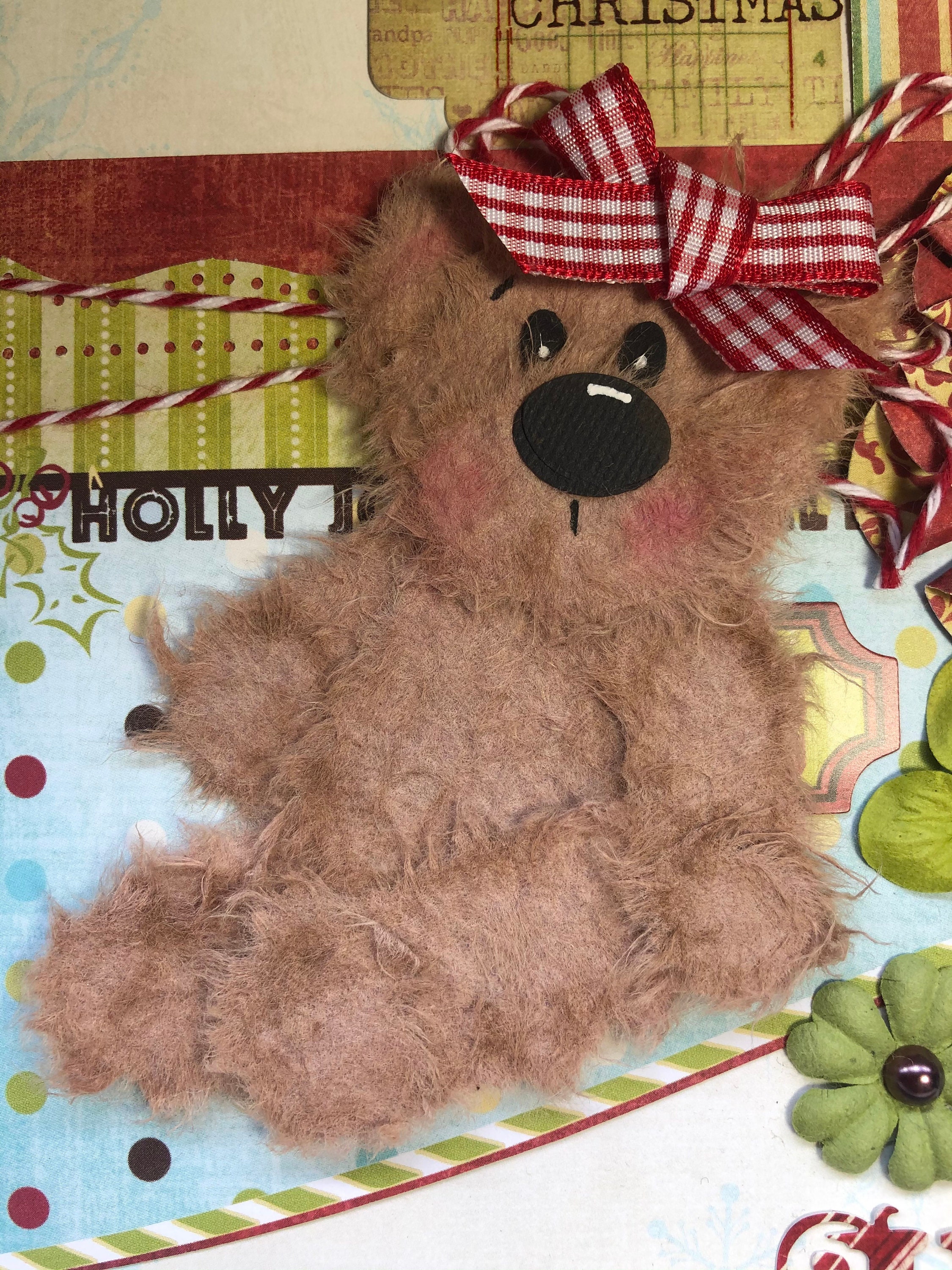 Tear Bear Paper Pieced for Scrapbook Layout - Etsy