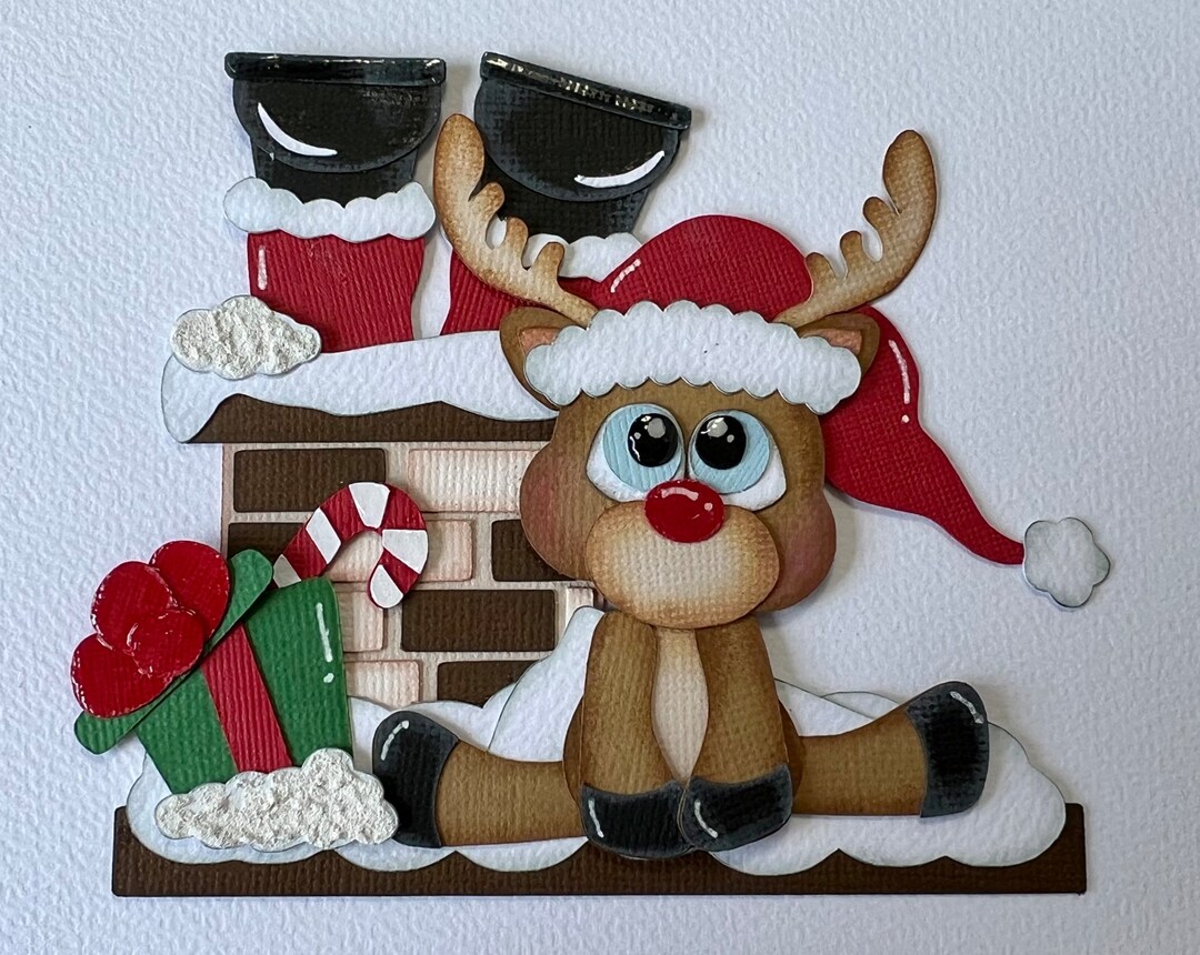 Here Comes Santa Die Cut Paper Pieced for Scrapbooking and Card Making ...