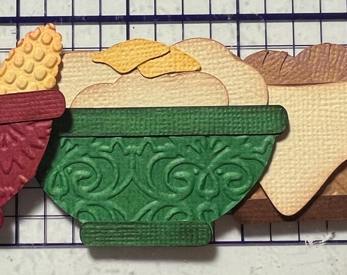 Feast Mode Food Extras Die Cut Paper Pieced for Scrapbook Layouts and ...