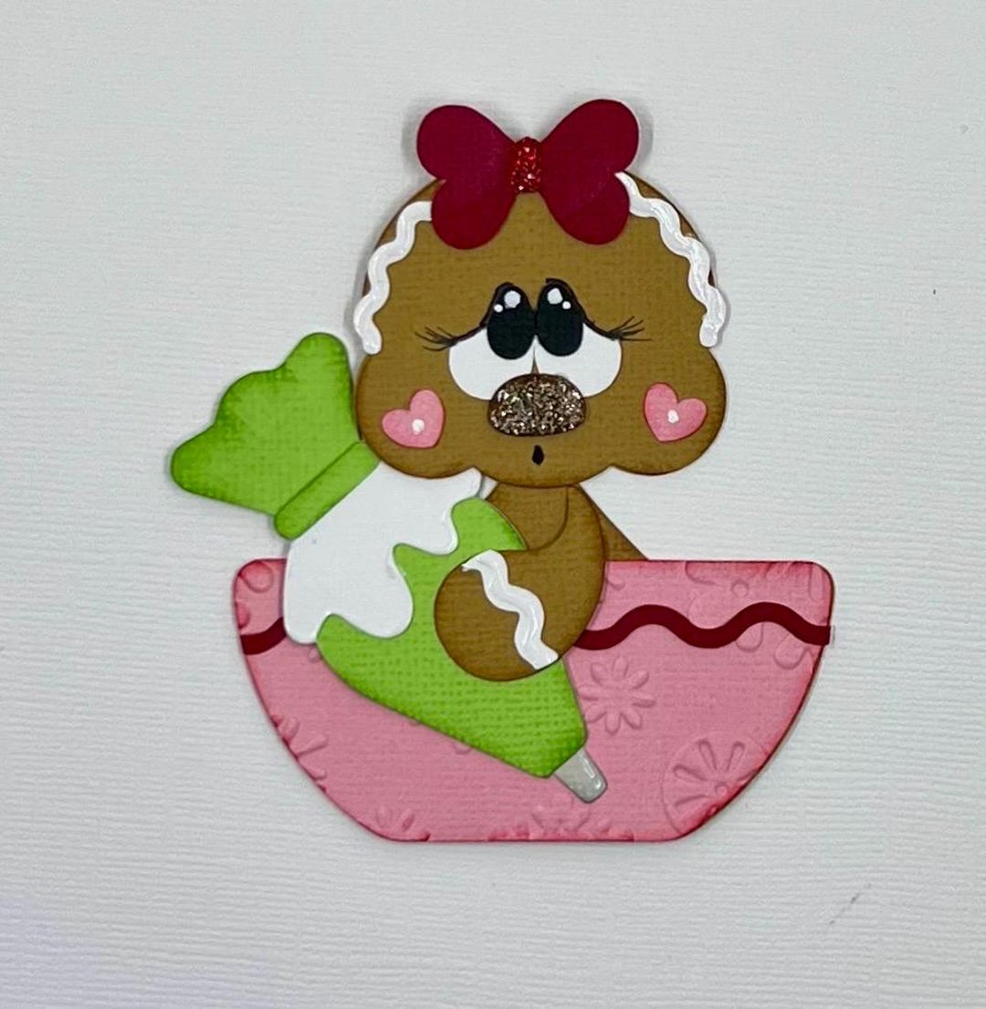 Baking Ginger Die Cut by the Paperpiecingplace - Etsy