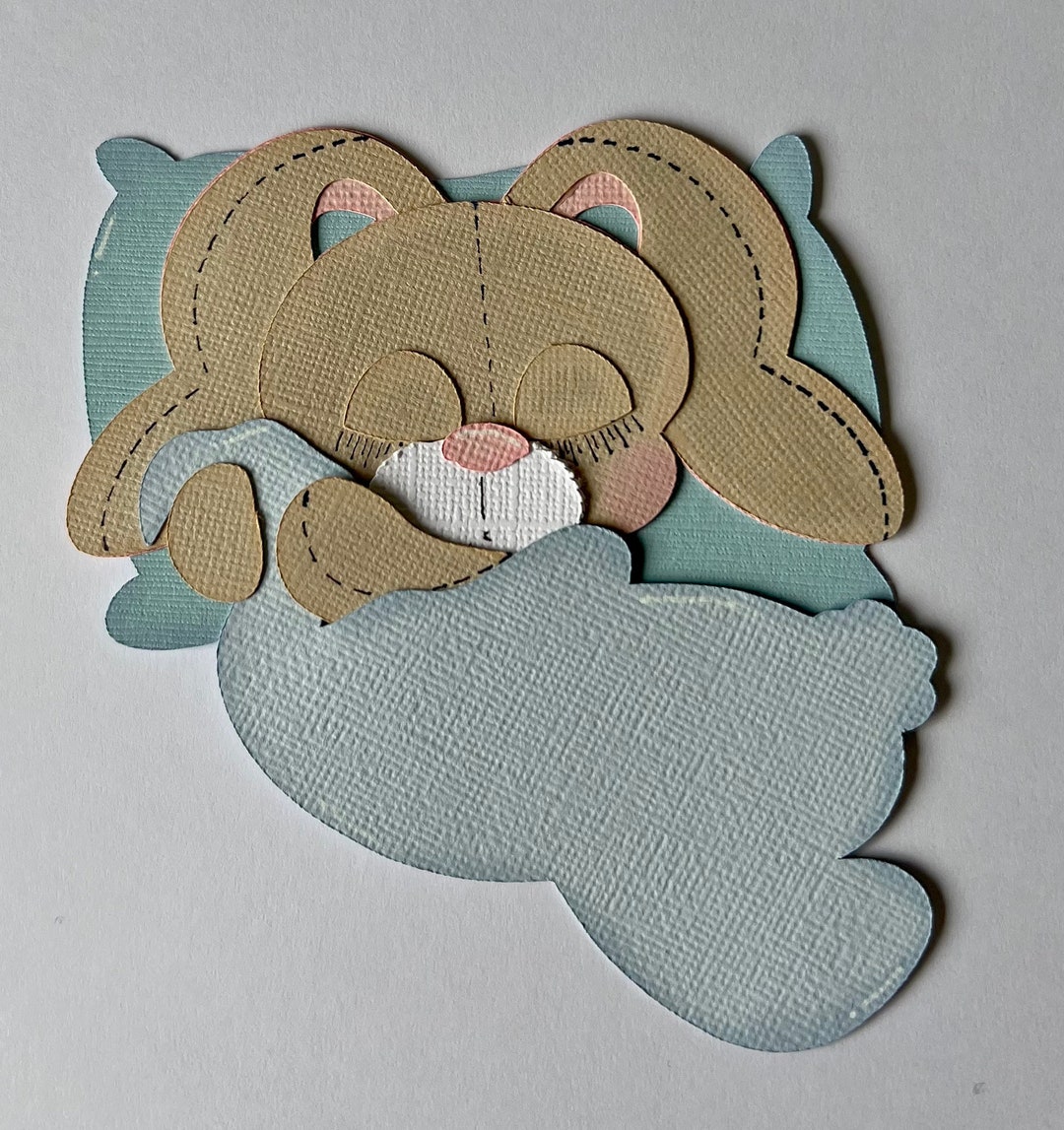 Boy Bunny Easter Die Cut Paper Piecing for Scrapbooking and Card Making ...