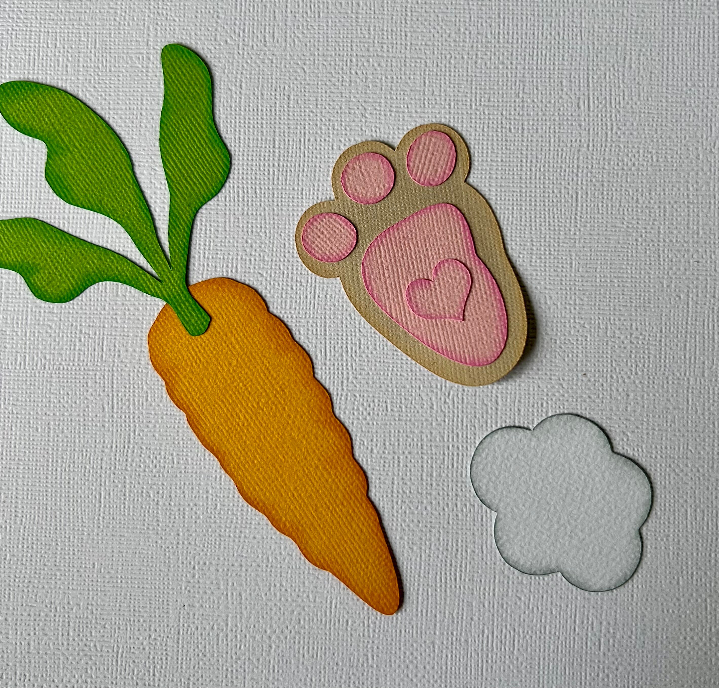 Easter Pieces Die Cut Paper Pieced for Scrapbook Layouts and Cardmaking ...