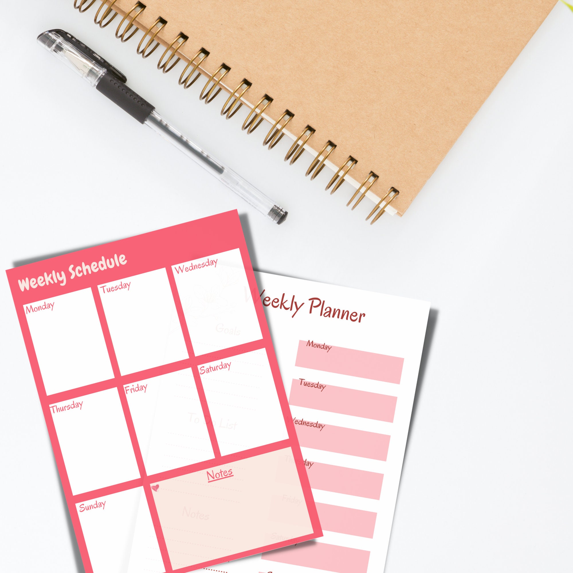 Weekly Schedule Weekly Organizer Printable Planner Weekly | Etsy