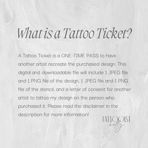 Tattoo Tickets by Tattooist Kelly | Flash Designs | Dainty Ribbon ...