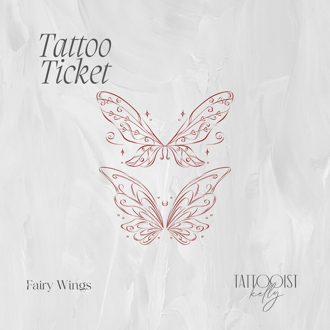 Tattoo Tickets by Tattooist Kelly | Flash Designs | Fairy Wings ...