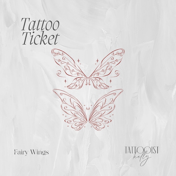 Simple Fairy Tattoo Designs