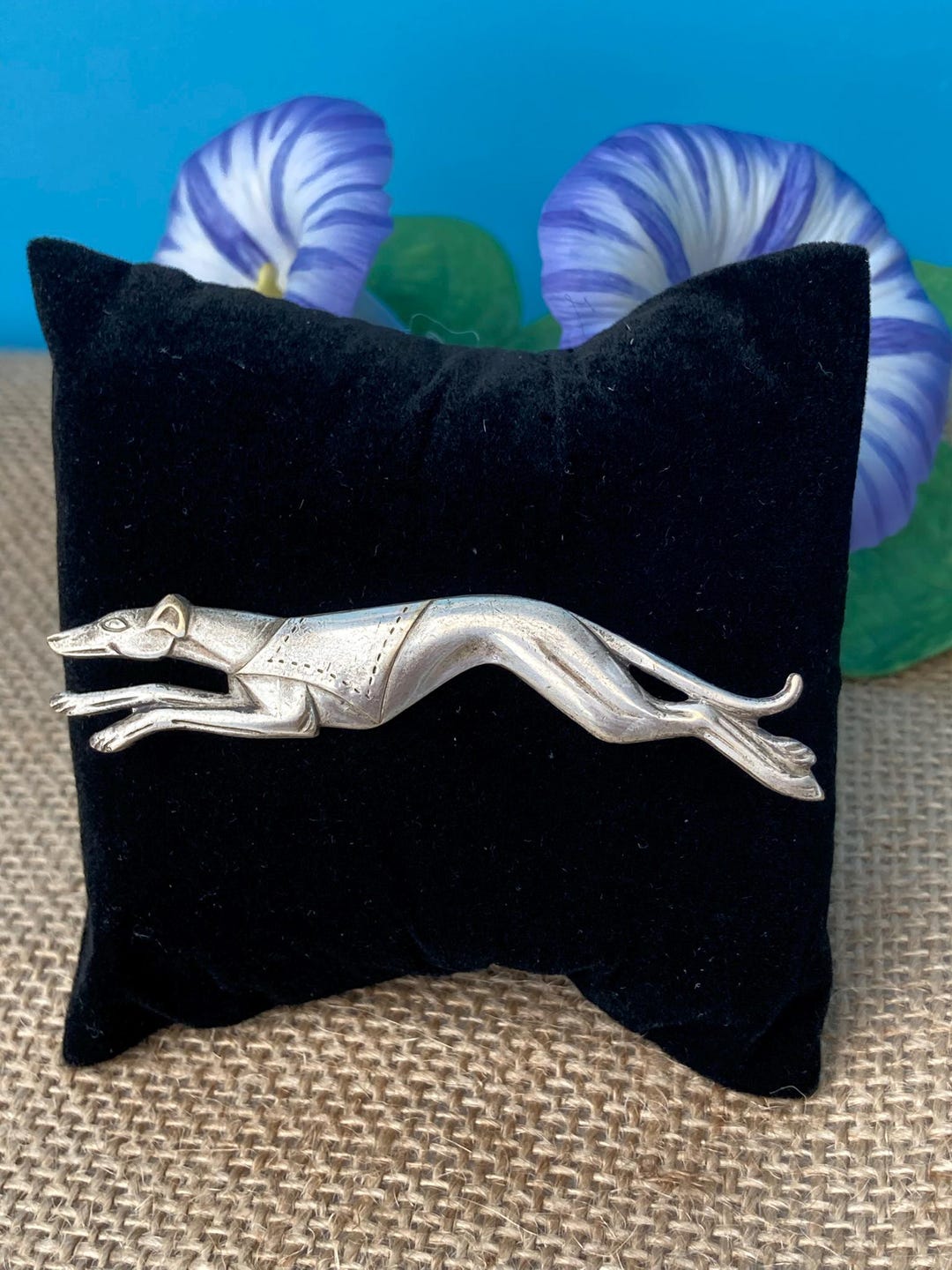 Art Deco Greyhound Brooch, Antique Greyhound Brooch, Figural Brooch ...