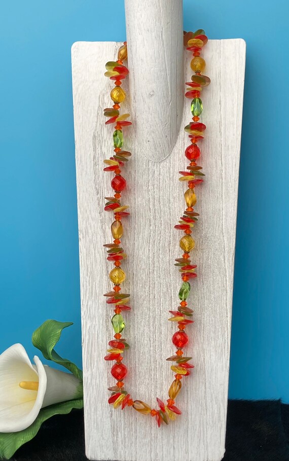 West Germany necklace, vintage fruit salad jewelry, o… - Gem