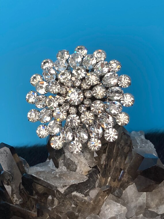 Vintage coro rhinestone brooch - Gem