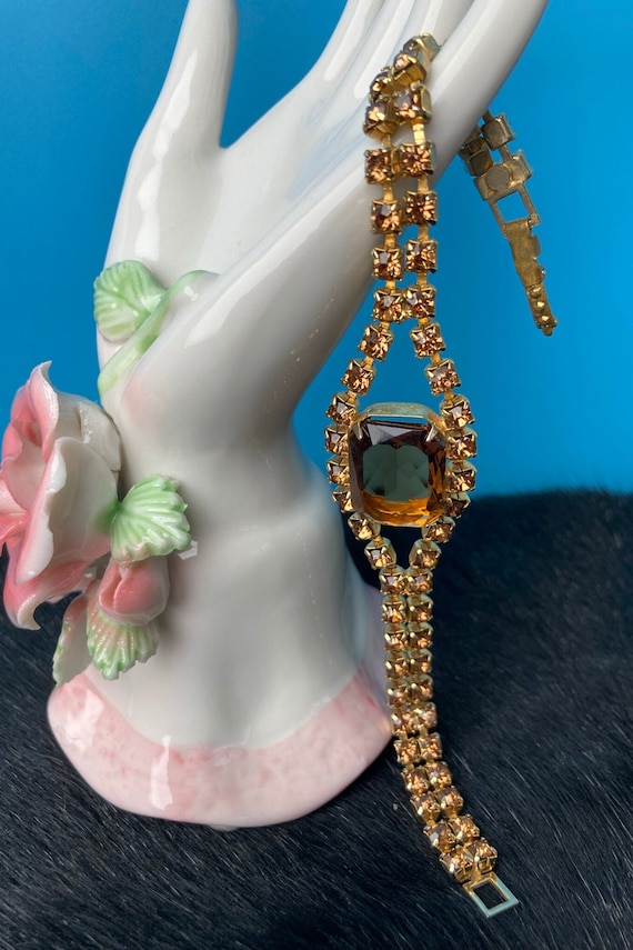 Vintage rhinestone bracelet. - Gem